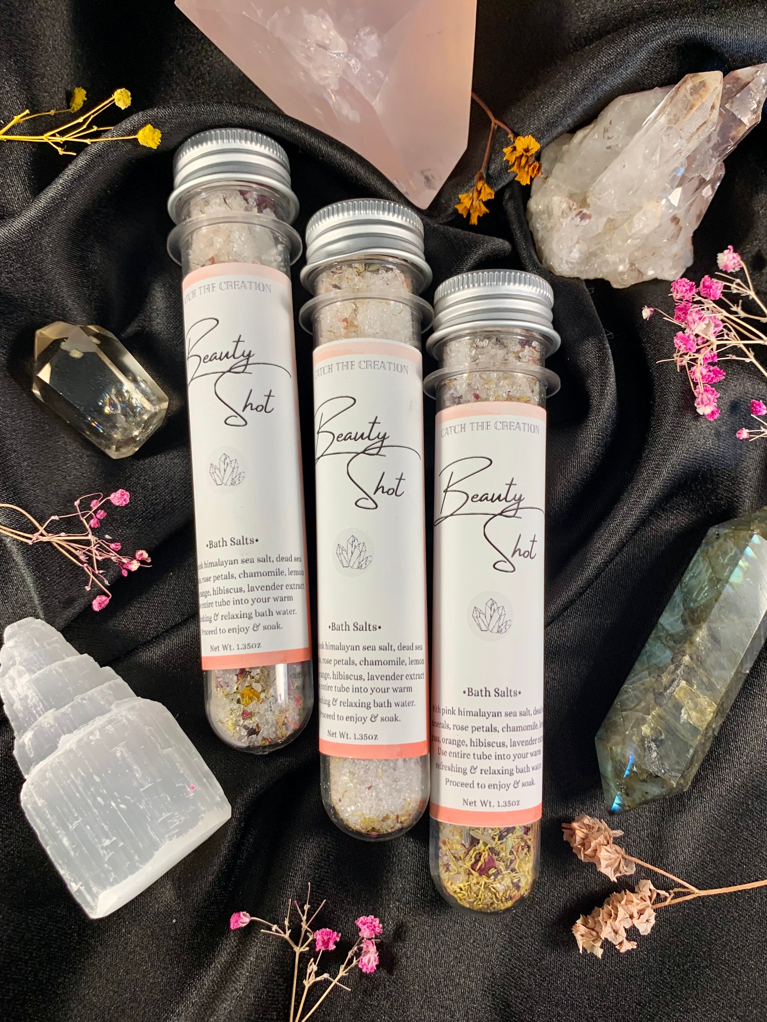 Beauty Shot Bath Salts | Catch The Creation